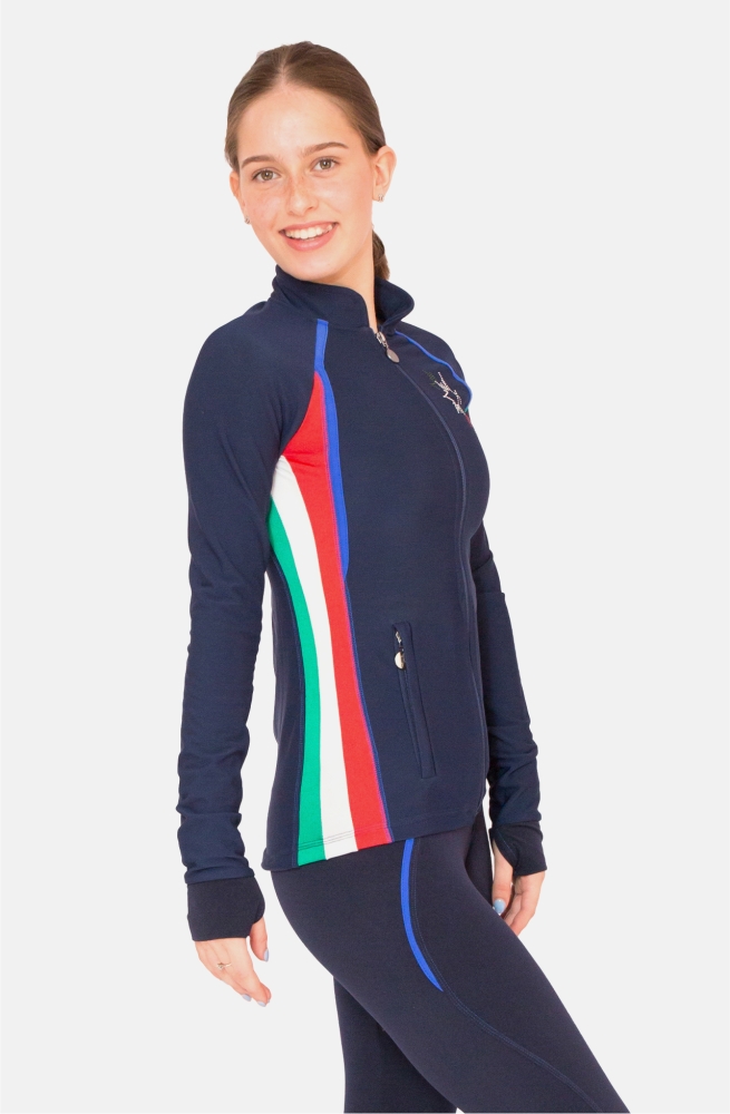 Alessia women's jacket with national colors | GI & GI Ice Fashion Web Shop